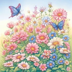 12 Butterfly Garden Clipart Bundle, Printable Watercolor Butterflies ...