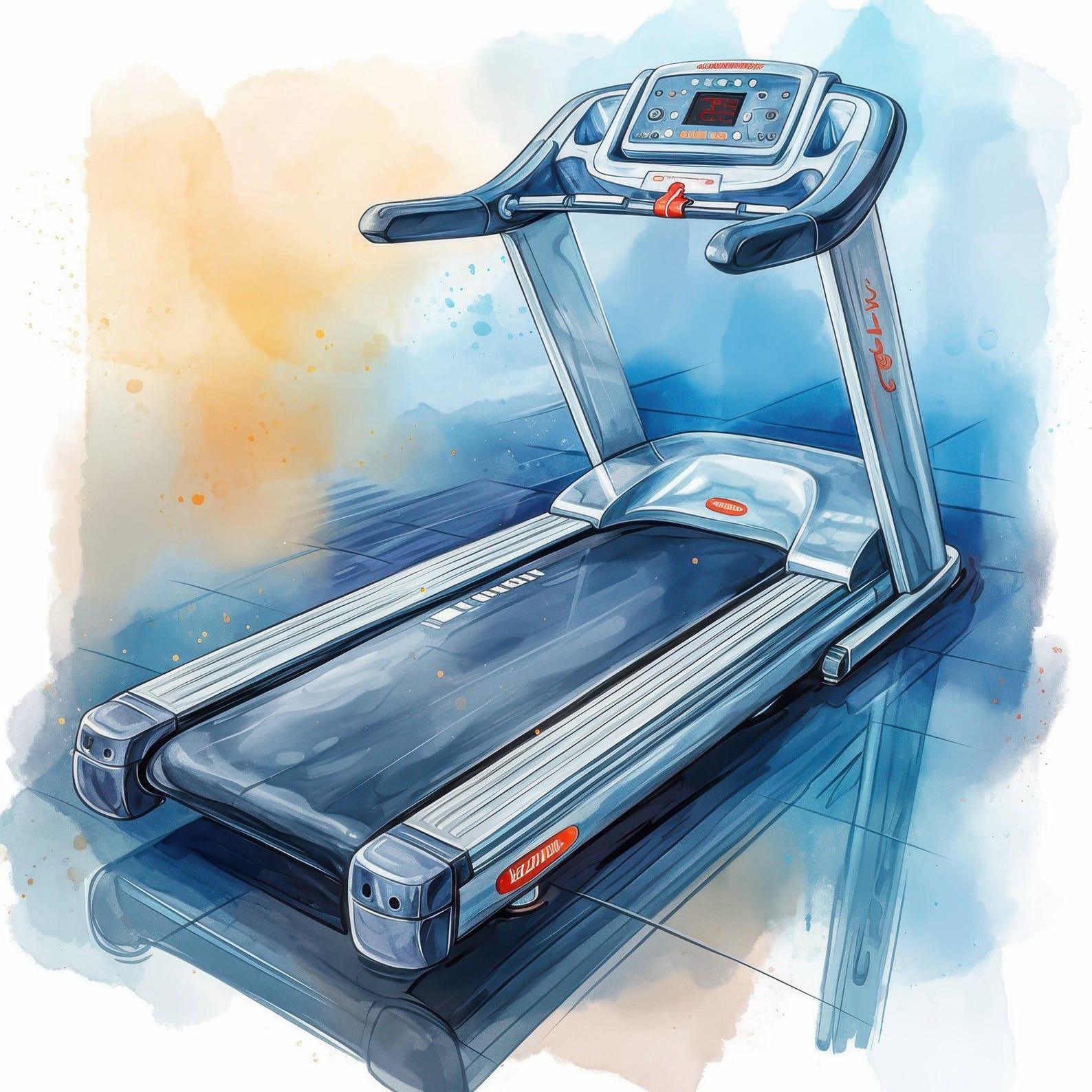 11 Treadmill Workout Clipart Bundle, Fitness Gym Illustrations ...