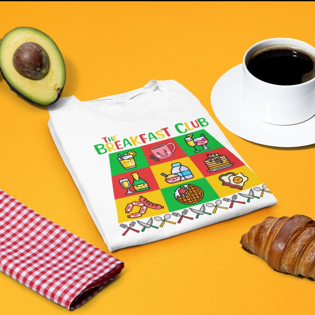 The Breakfast Club T-shirt, Breakfast Lovers Tee, Cute Unisex Shirt ...