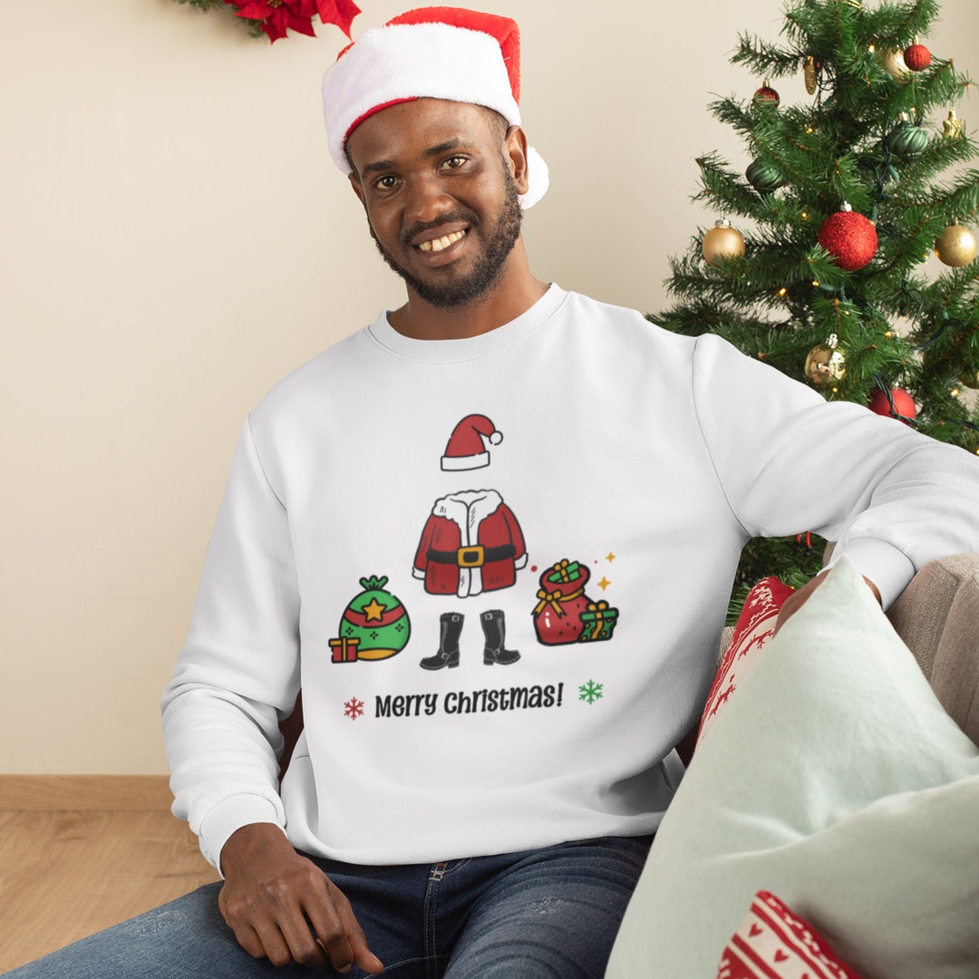 Merry Christmas Santa Claus Sweatshirt, Christmas Shirt, Happy Holidays ...