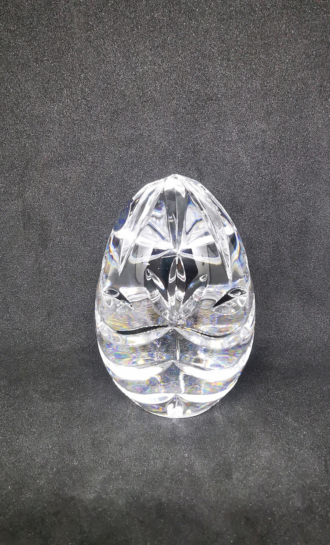 Extremely Rare, Vintage Lead Crystal Glass: Art Egg Sculpture, Rogaska ...