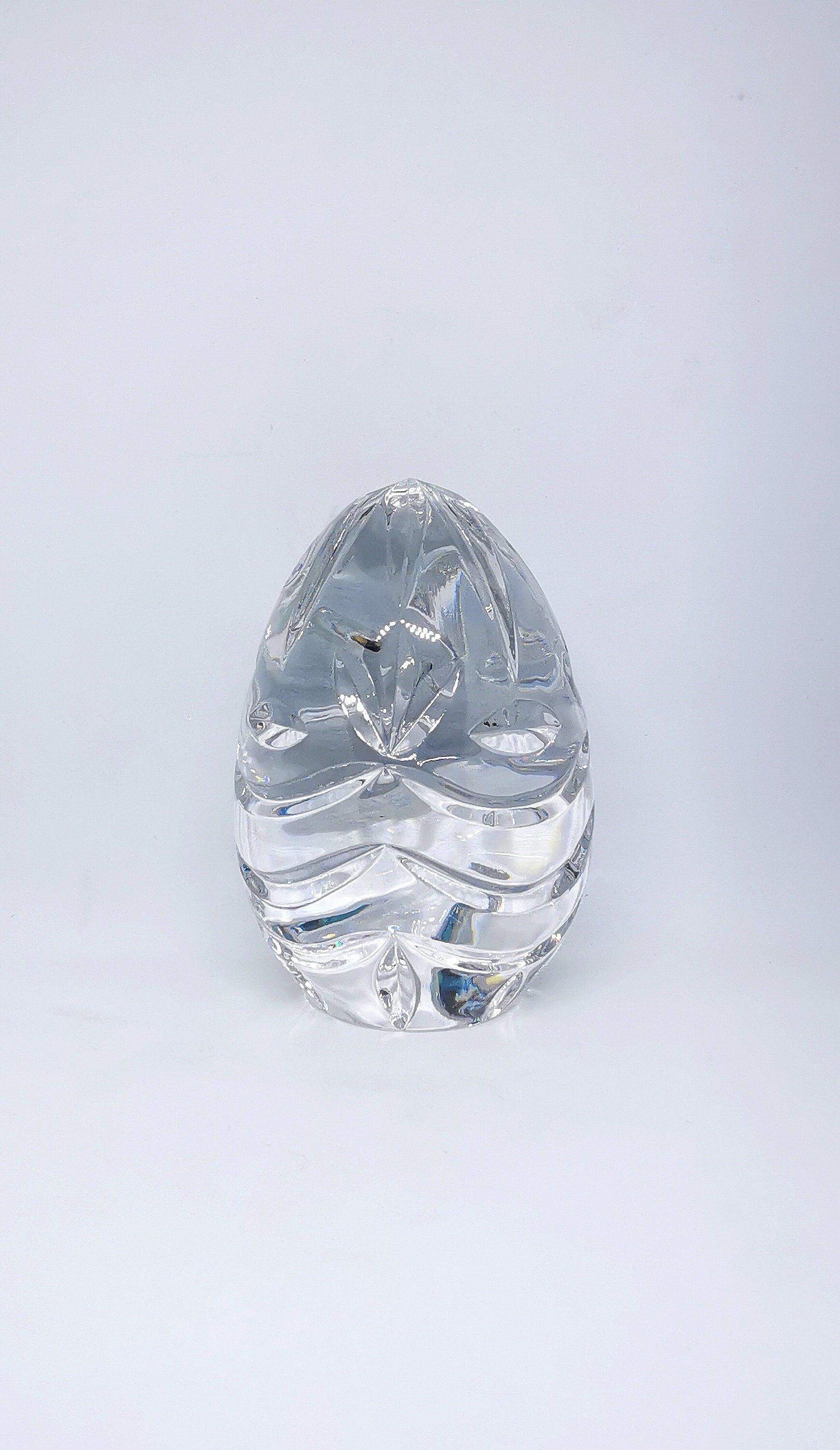 Extremely Rare, Vintage Lead Crystal Glass: Art Egg Sculpture, Rogaska ...