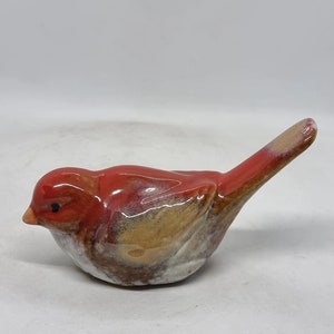 Vintage Ceramic Red Bird Figurine, Scandinavian Style, 1950s. Rare Find ...