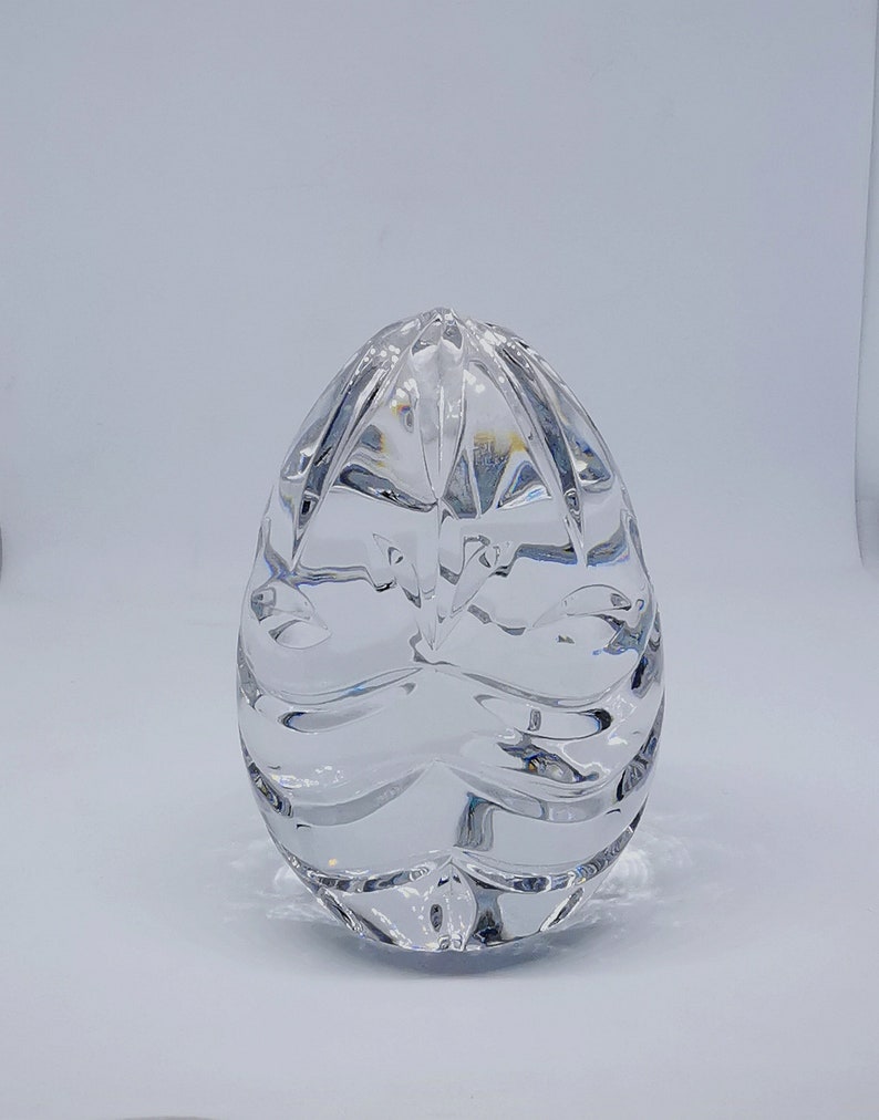 Extremely Rare, Vintage Lead Crystal Glass: Art Egg Sculpture, Rogaska ...