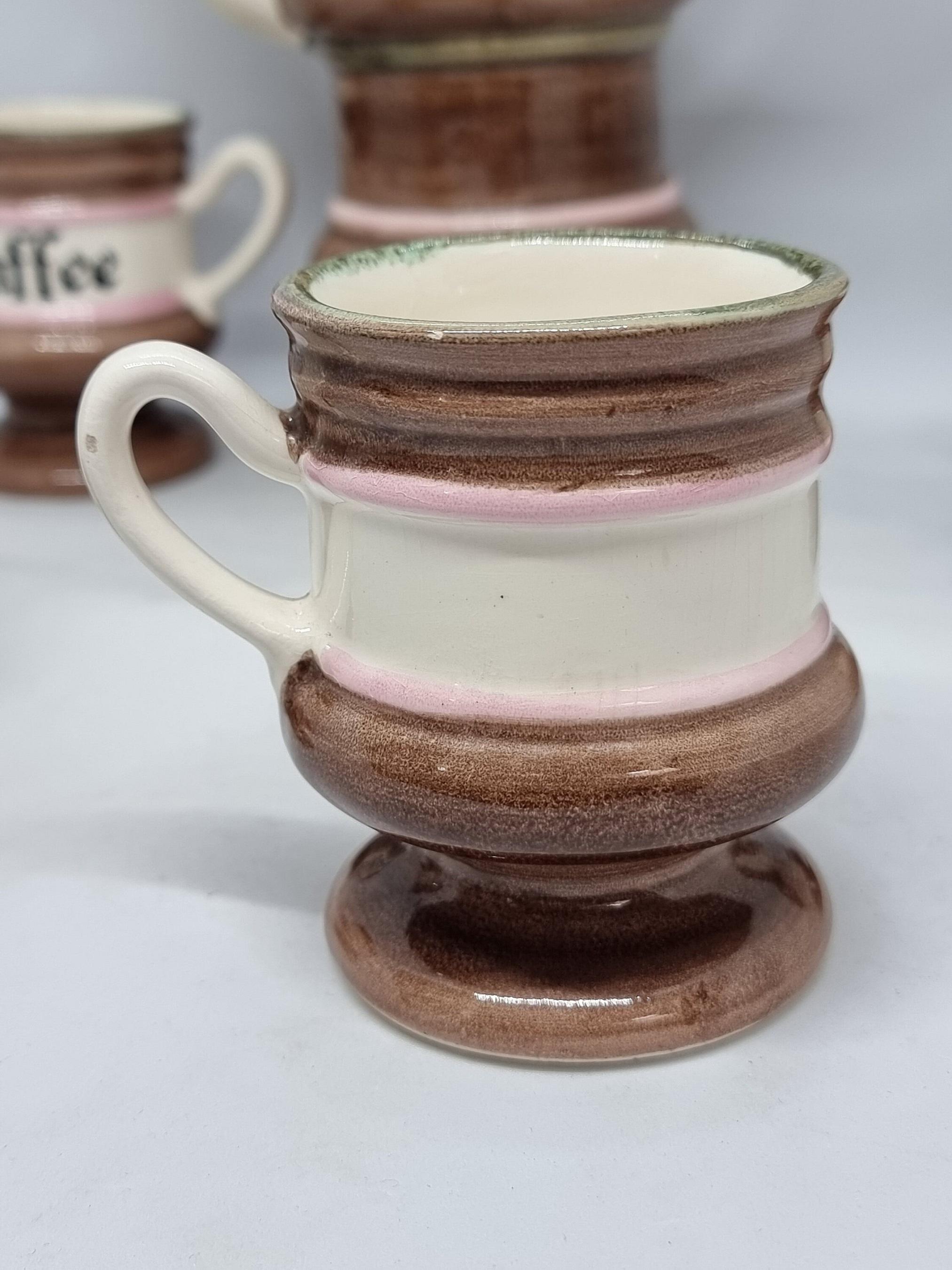 Extremely Rare Vintage "zell AM Harmersbach" Pottery Coffee Pot and 4 ...