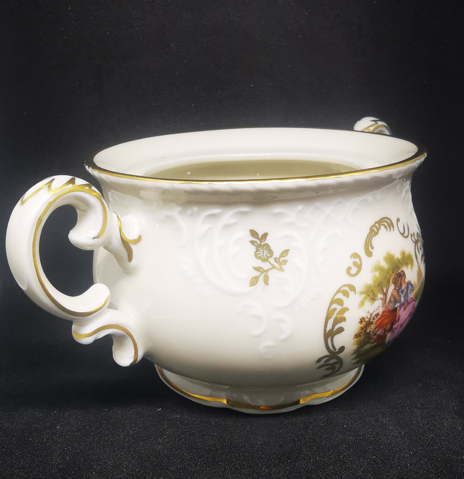 Vintage Zeh Scherzer Bavaria Porcelain Sugar Bowl, Made in Germany ...