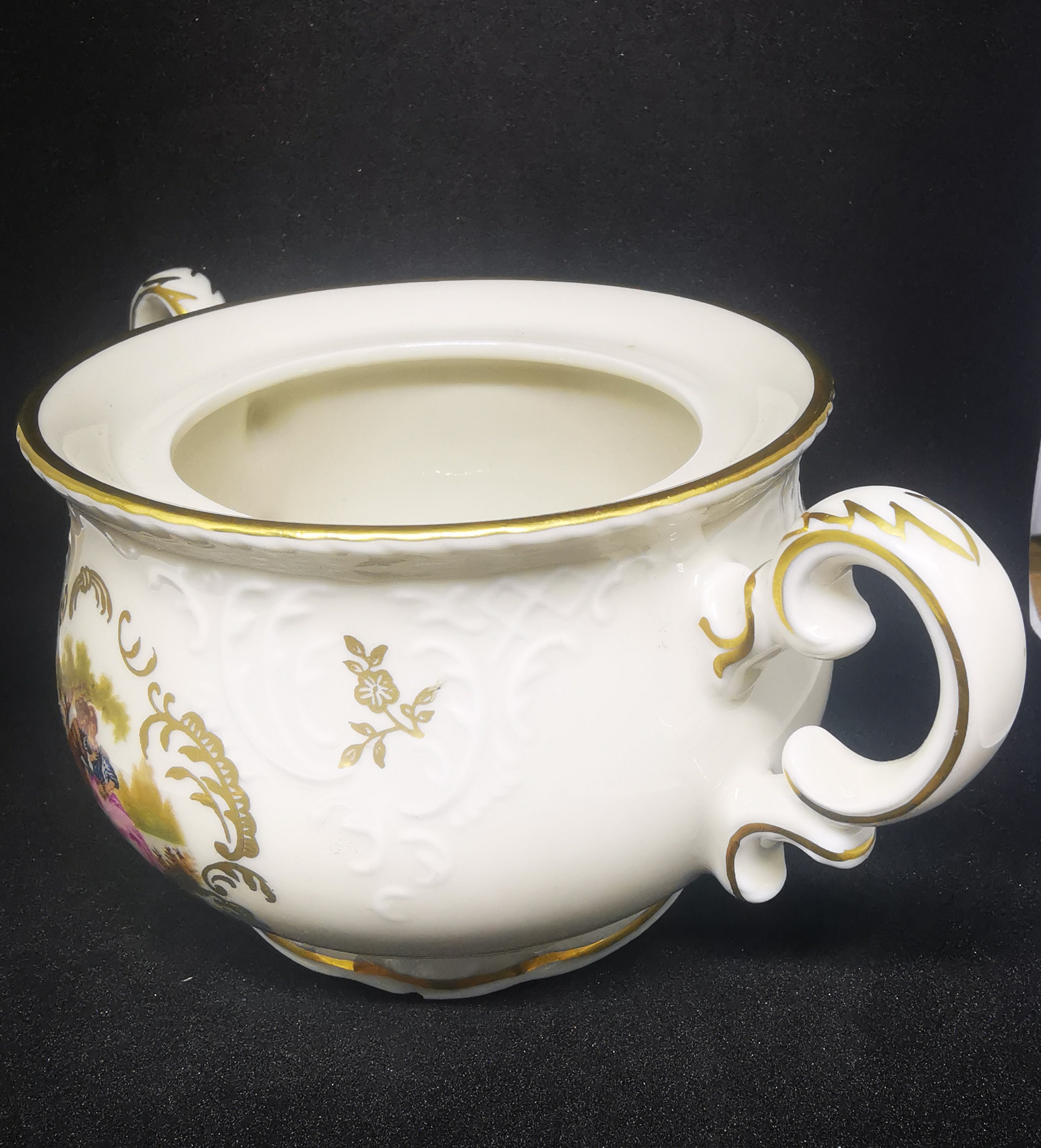 Vintage Zeh Scherzer Bavaria Porcelain Sugar Bowl, Made in Germany ...