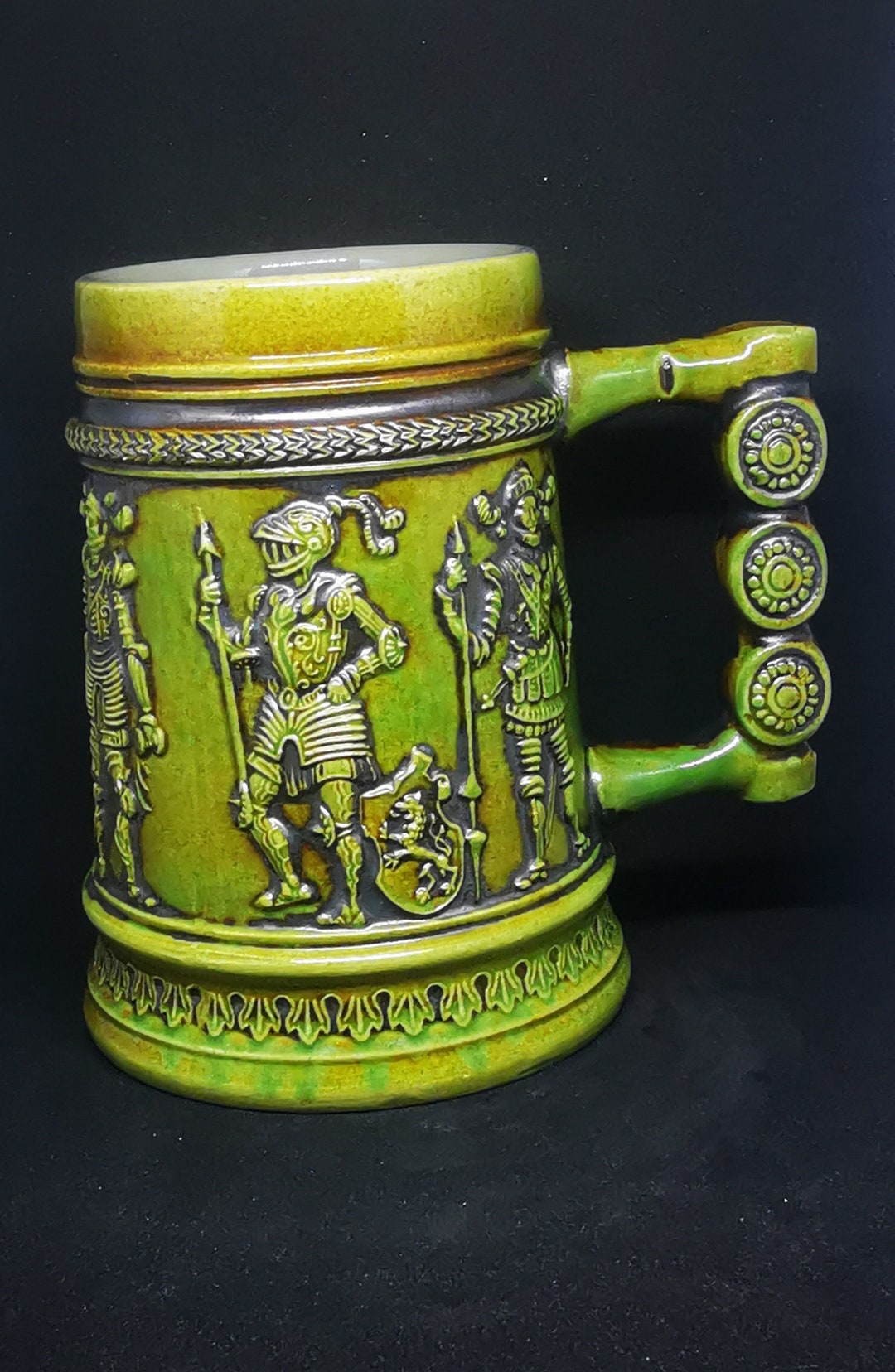 Vintage Glazed Ceramic Beer Stein/jar/mug Handmade. GERZ Collectible ...