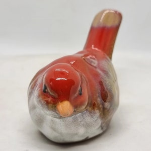 Vintage Ceramic Red Bird Figurine, Scandinavian Style, 1950s. Rare Find ...