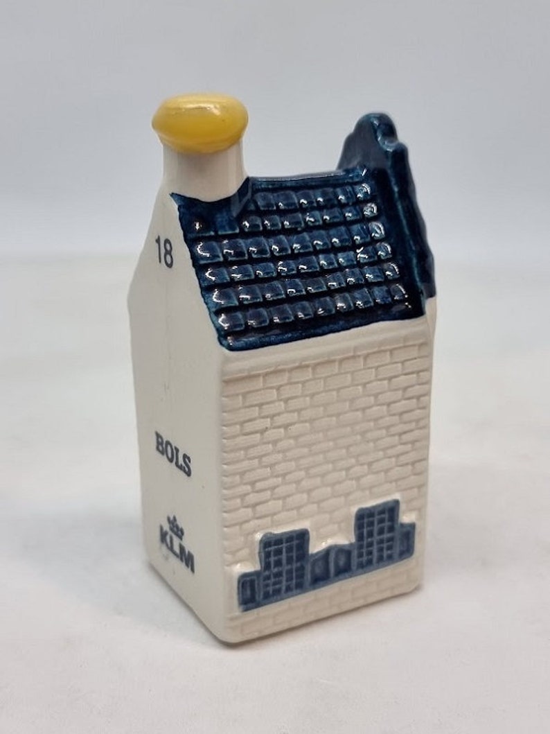 Vintage Unique Collectible House No: 18 KLM Delft Blue Miniature House ...