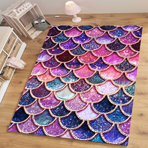 Mermaid Area Rug - Etsy