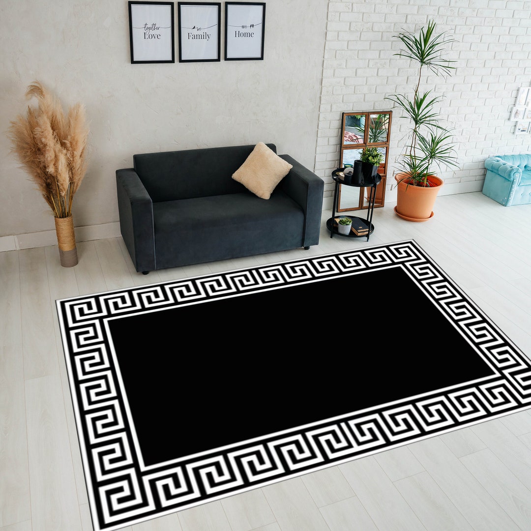 Seamless Greek Wave Pattern Rug, Ancient Greek Wave Rug, Ancient Greek ...