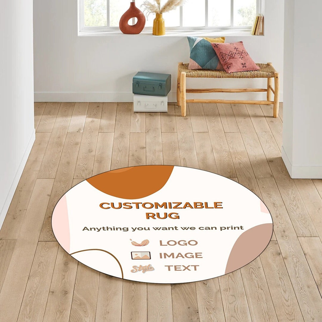 Custom Round Rug, Custom Image Rug, Custom Rug With Your Logo, Custom ...