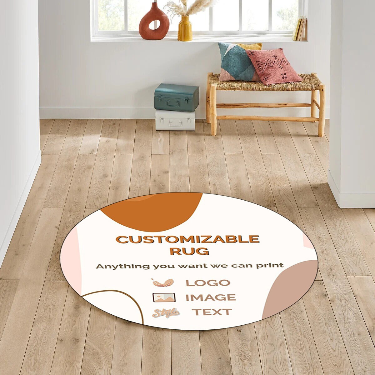 Custom Round Rug, Custom Image Rug, Custom Rug With Your Logo, Custom ...