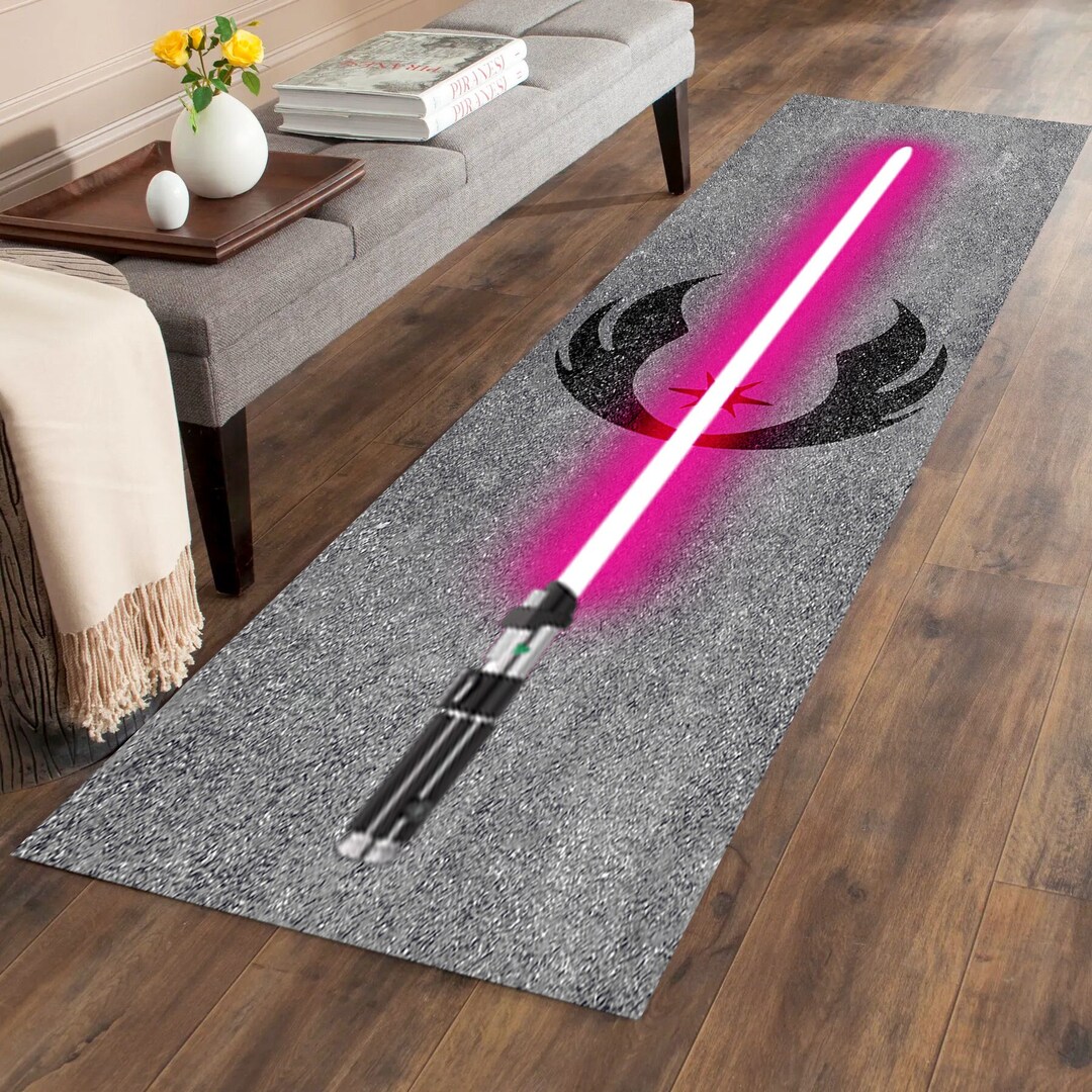 Lightsaber Rug, Lightsaber Runner Rug, Starwars Runner Rug, Star Wars ...