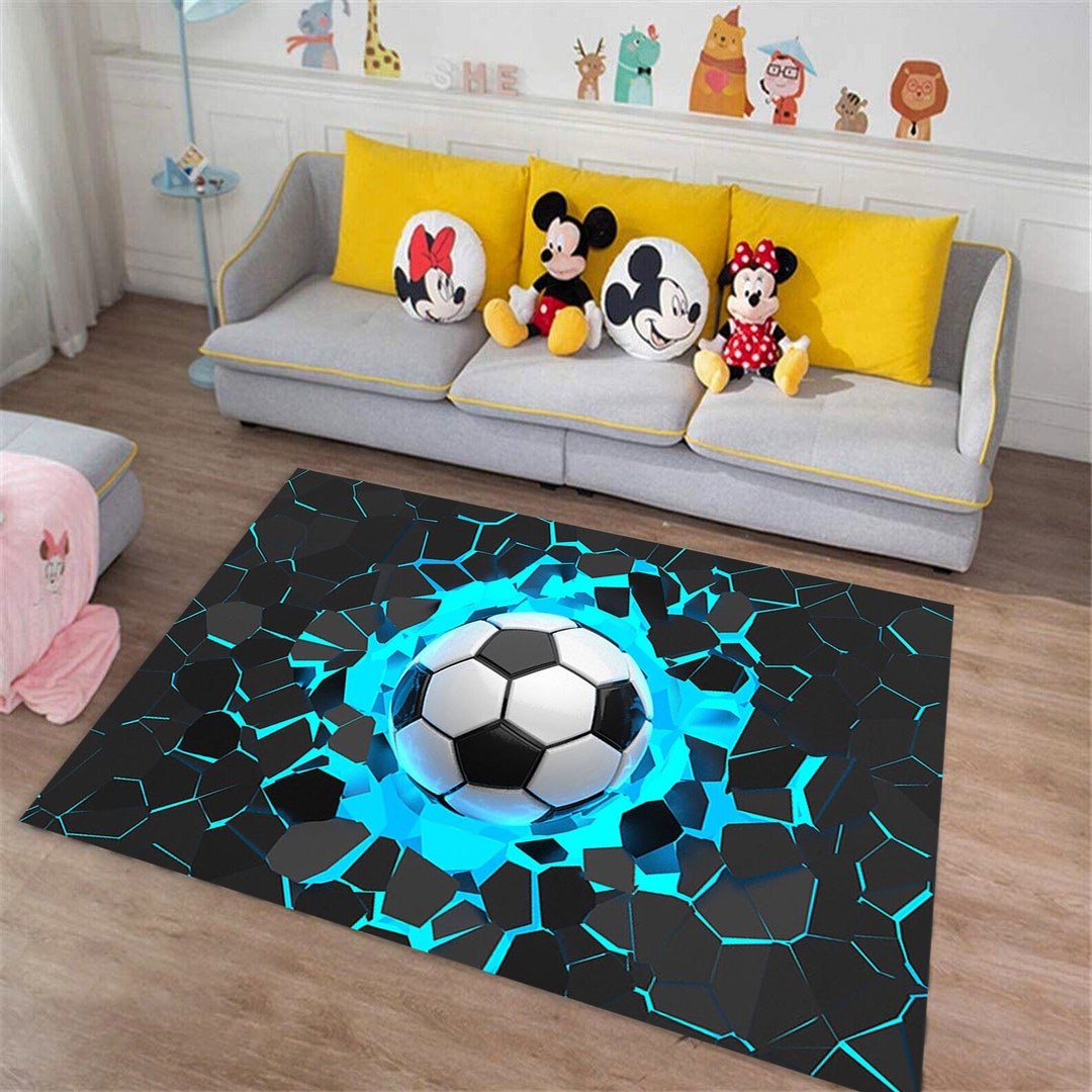 Soccer Rug, Football Rug, Football Ball Rug, Sport Rug, Kids Room Rug ...