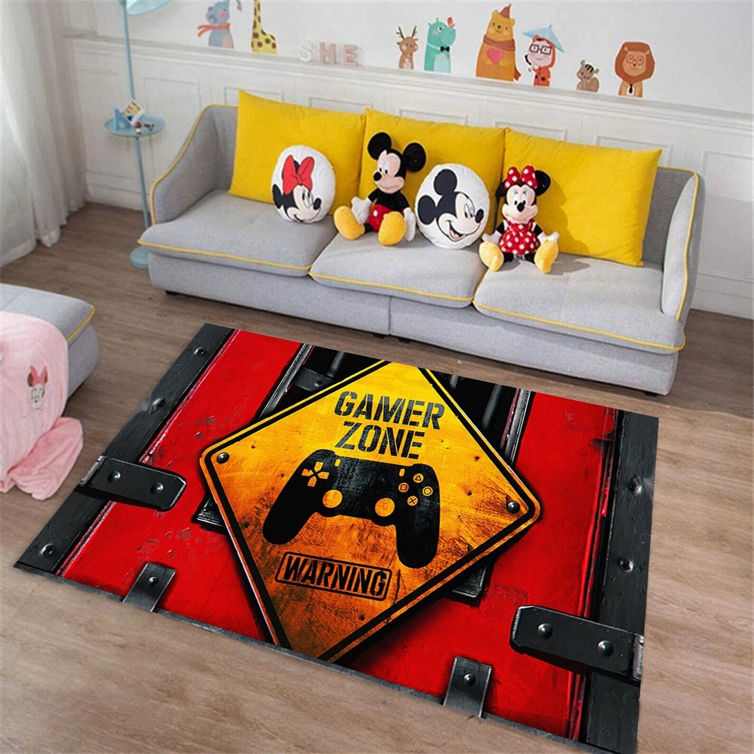 Joystick Rug, Gaming Controller Rug, Gamepad Rug, Game Room Rug, Gaming ...