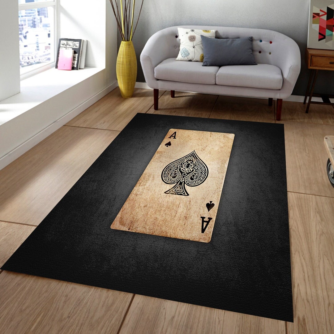 Poker Game Rug Cards Rug Playing Card Rug Playing Cards - Etsy