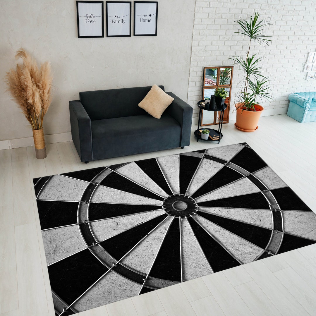 Dart Rug, Dart Board Rug, Dart Game Rug, Sport Rug, Game Rug, Game Room ...