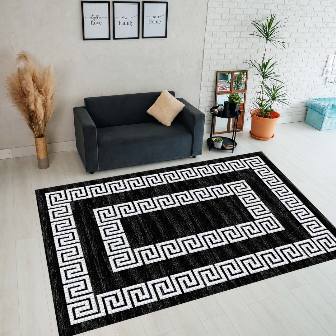 Seamless Greek Wave Pattern Rug, Ancient Greek Wave Rug, Ancient Greek ...