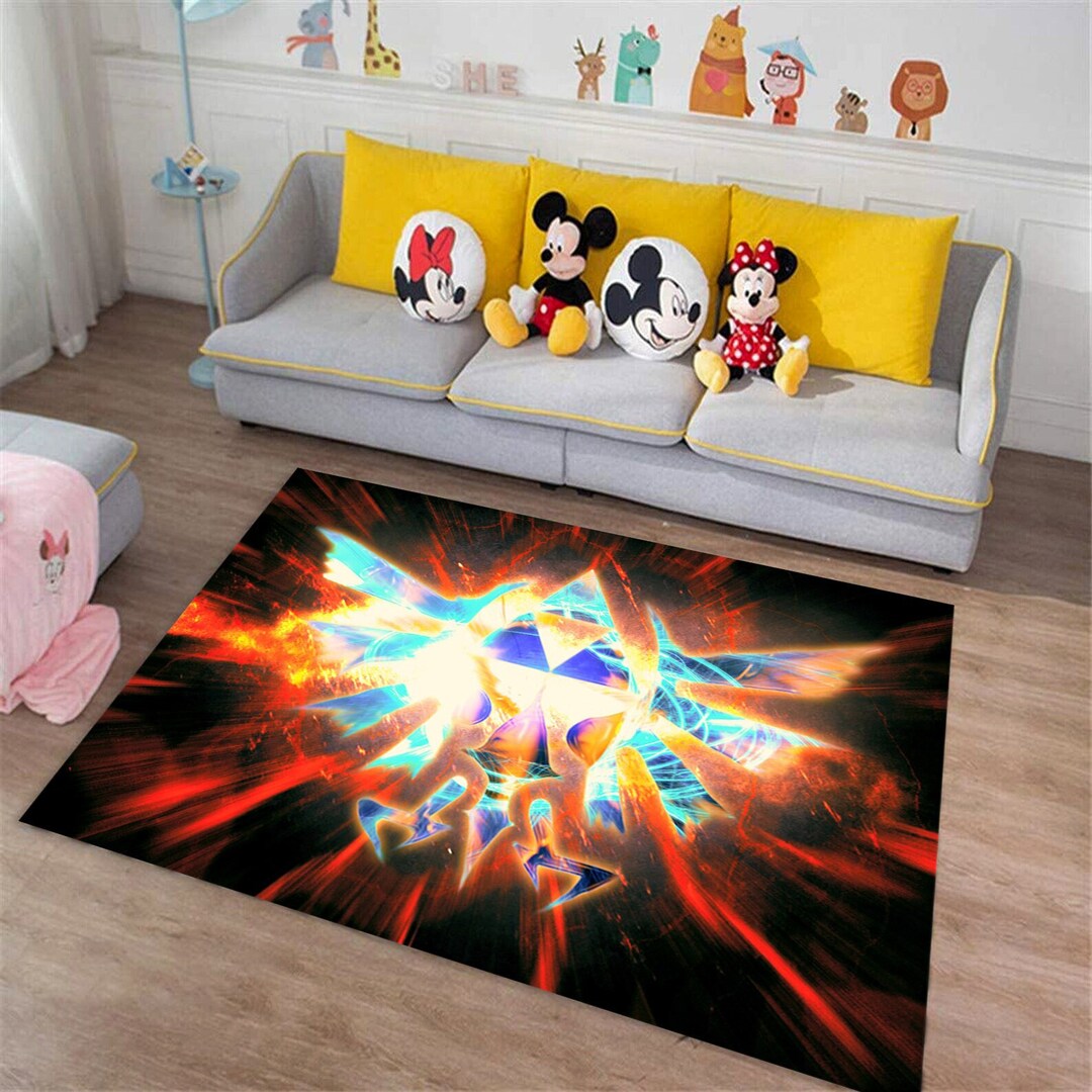 Zelda Logo Rug, Zelda Rug, Zelda Pattern Rug, Zelda Game Rug, Game Rug ...