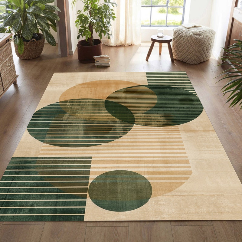 Mid Century Rug - Etsy