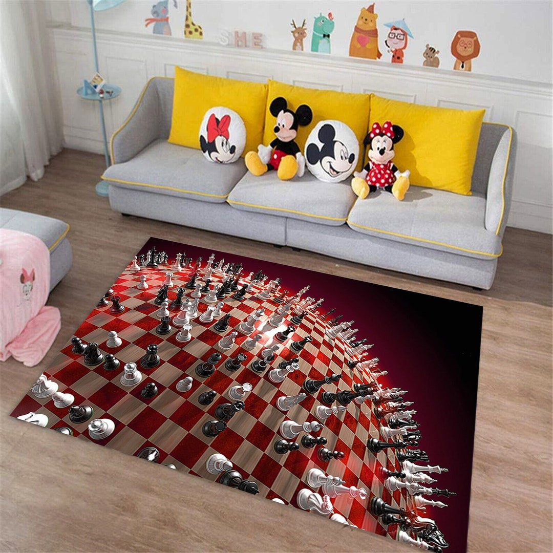 Chess Rug Chess Game Rug Chess Board Rug Chess Pieces Rug - Etsy
