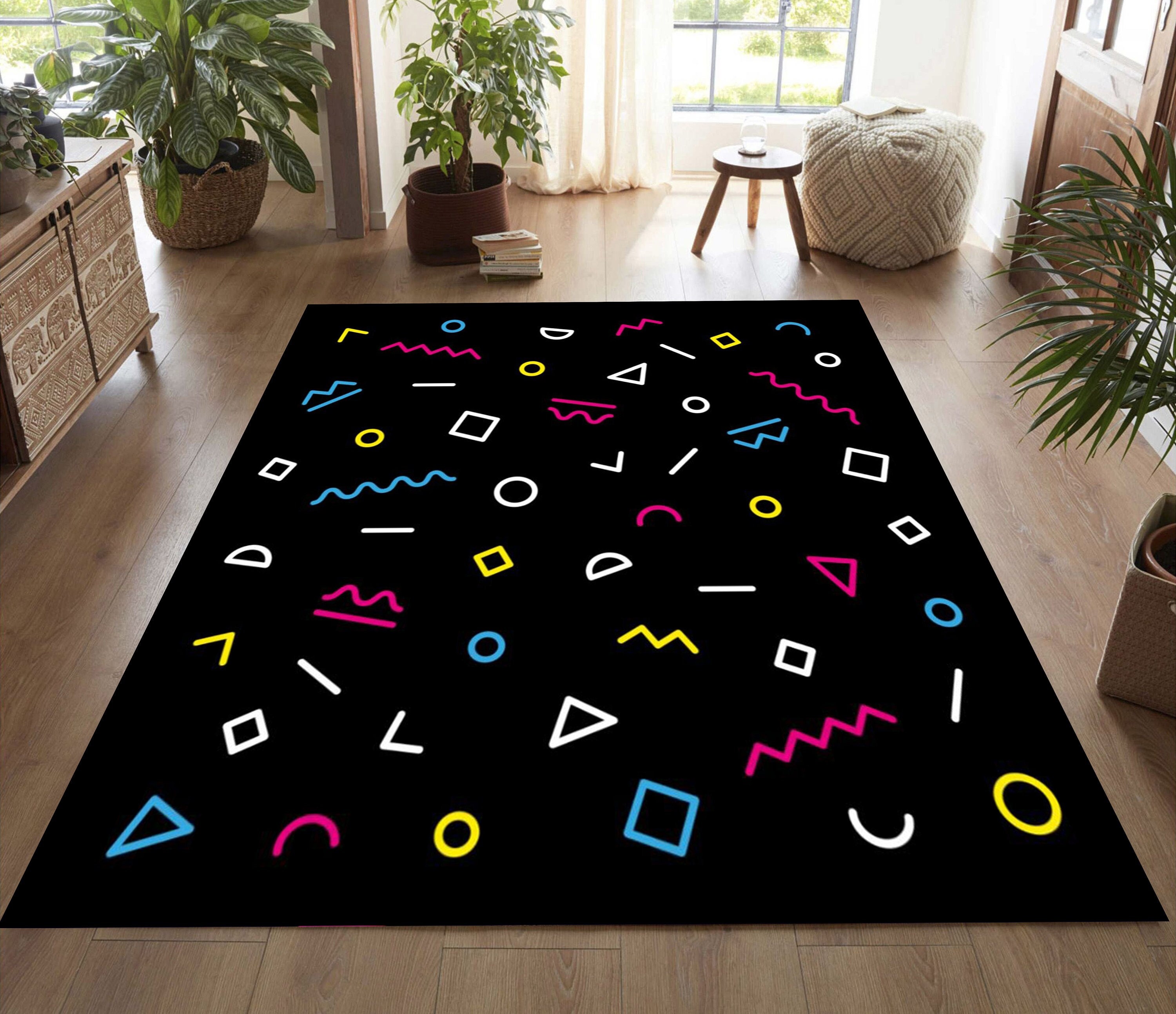 Arcade Rug, Retro Game Rug, Arcade Themed Retro Rug, 80s Arcade Rug ...