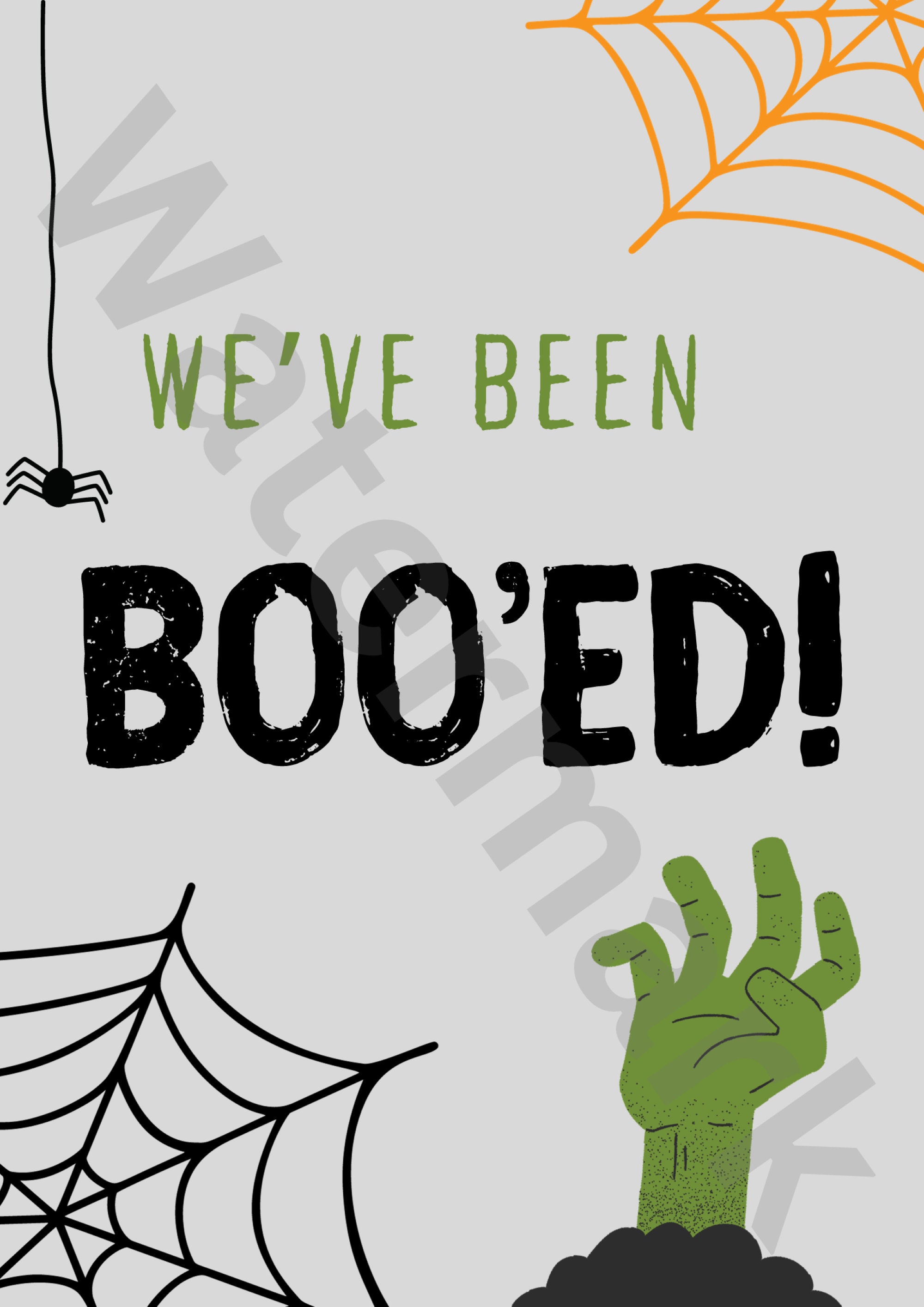 Editable Digital Download Canva you've Been Boo'ed & we've Been Boo'ed ...