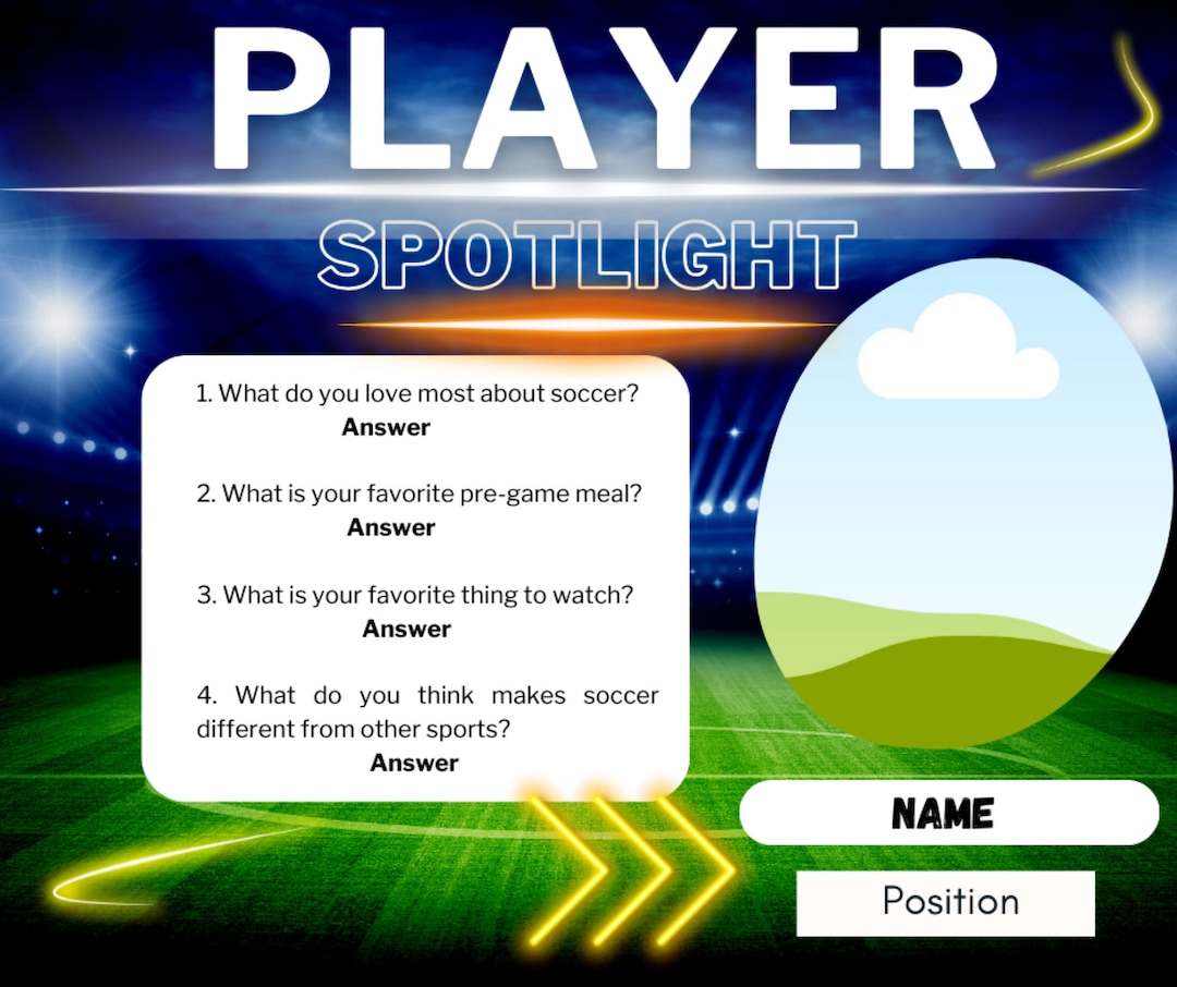Editable Digital Download for Social Media Player of the Week/printable ...