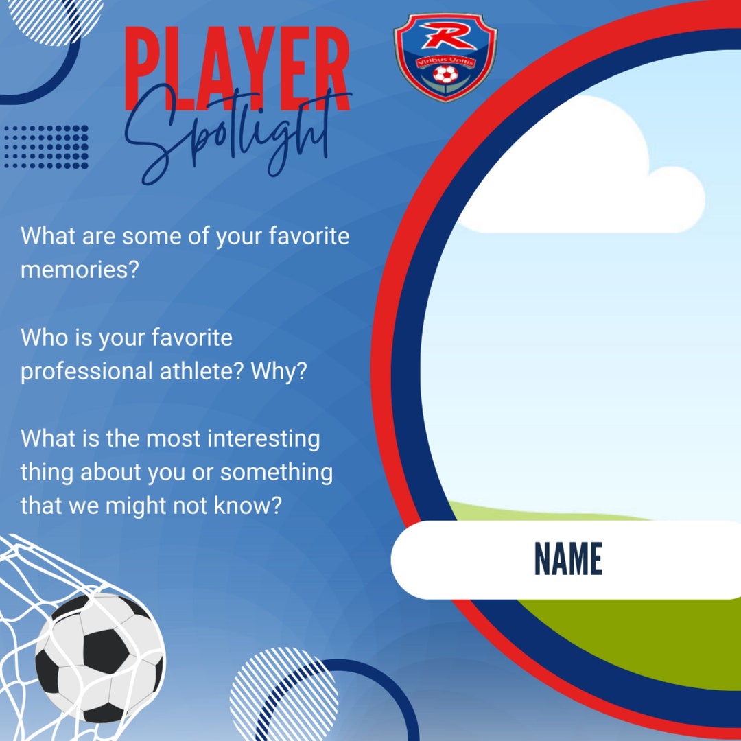 Editable Digital Download for Social Media Player of the Week/printable ...