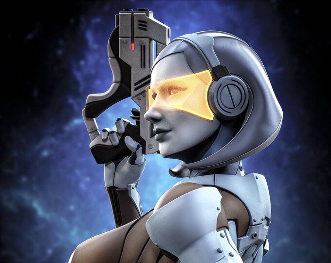 3D1 CYB3R Figure 3D Model STL File / Download STL File - Etsy