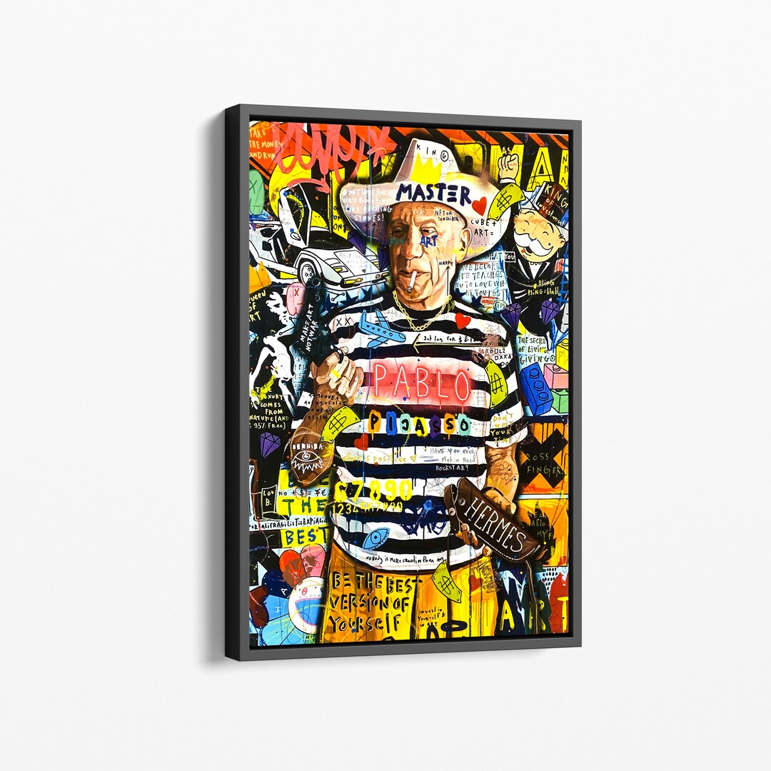 Hermes Picasso Graffiti Pop Art Graffiti Popart Canvas Wall Art, Pablo ...