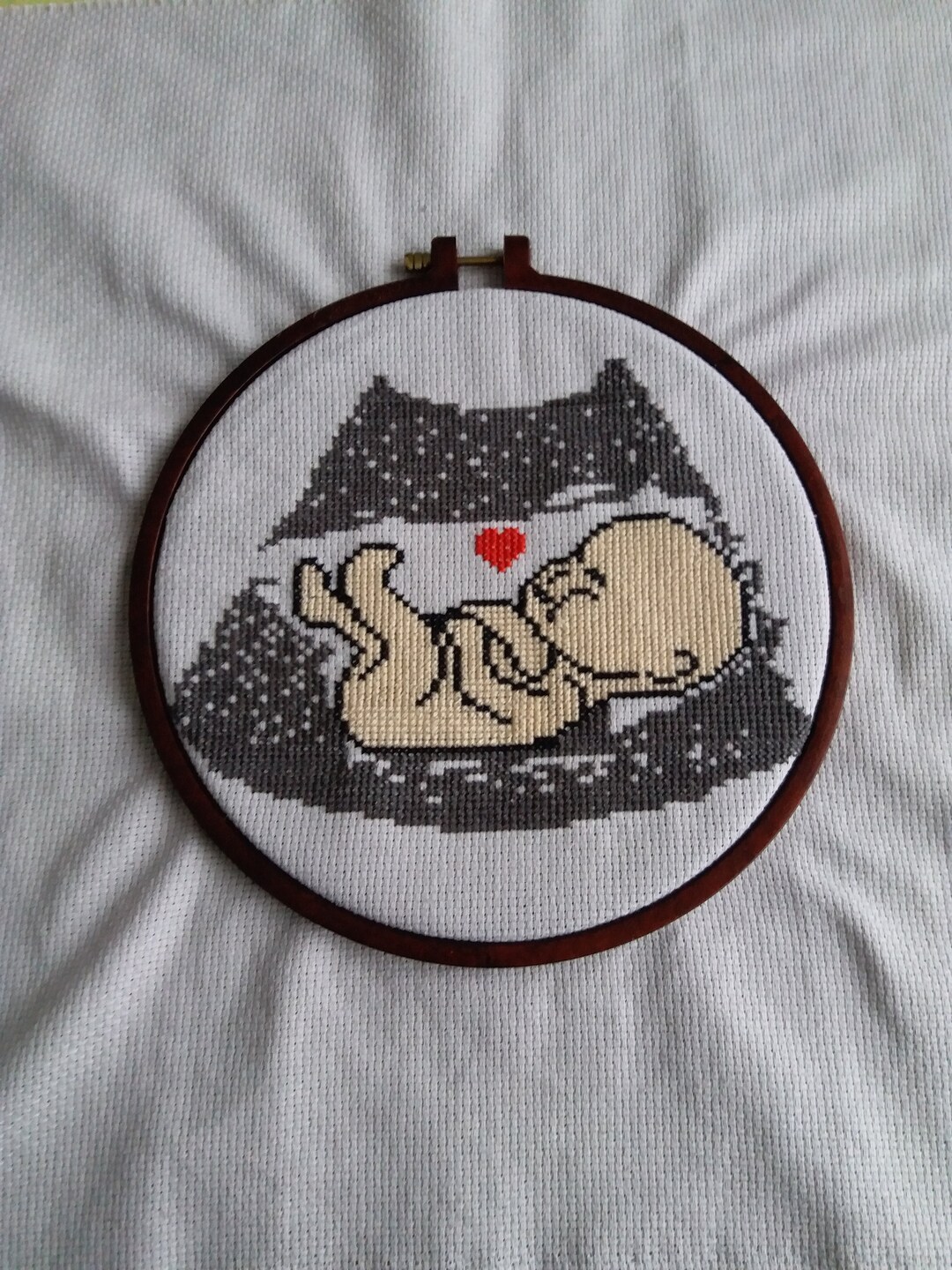 Cross Stitch Pattern, Ultrasound Image Pattern, Pregnant PDF Instant ...