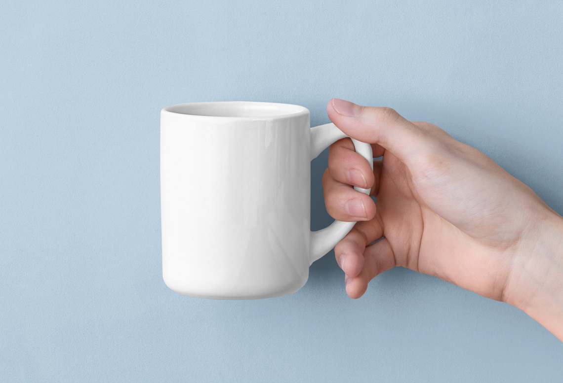 Simple & Elegant Plain White Coffee Mug - Versatile Ceramic Mug for ...