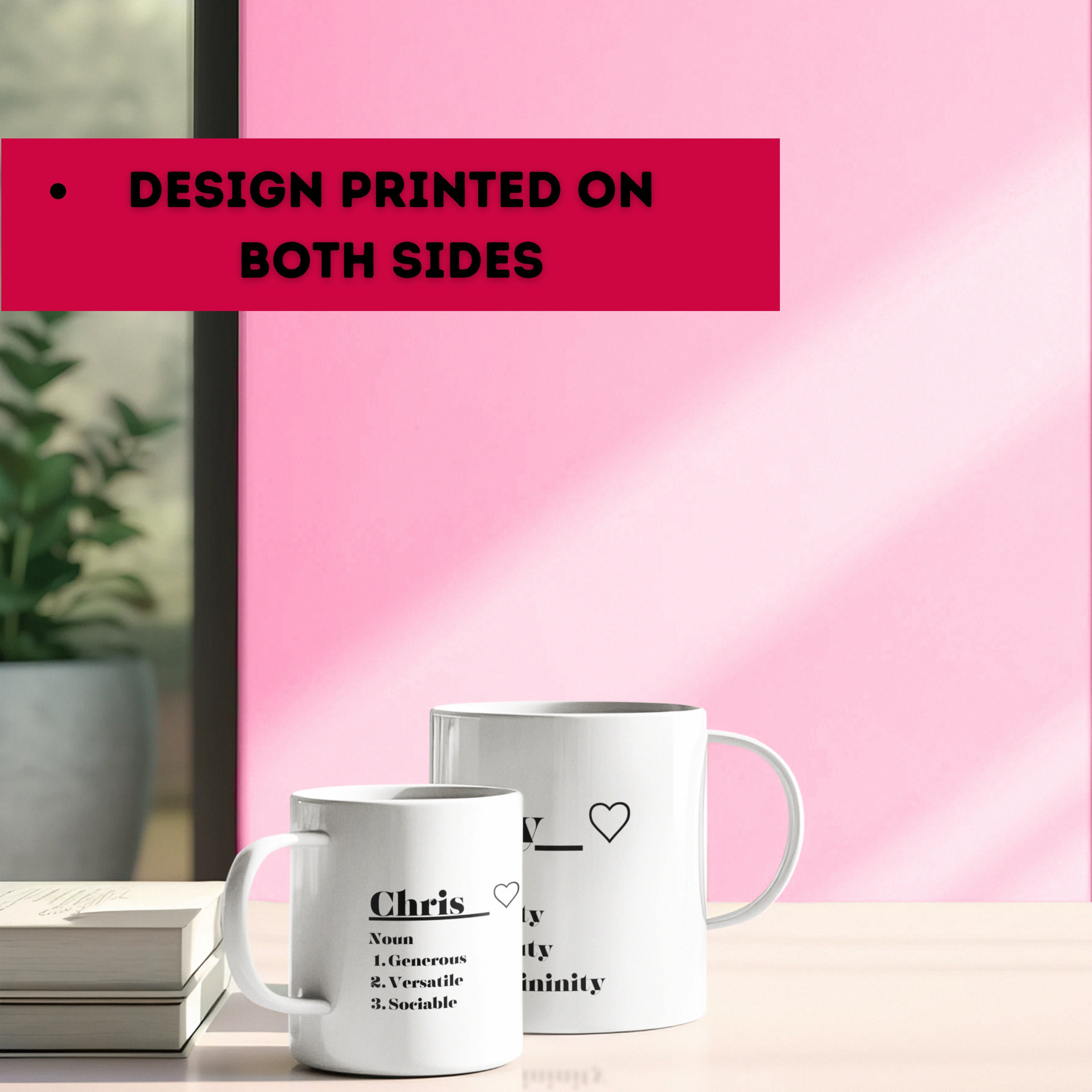 Personalized Name Definition Mug Custom Name Meaning Coffee Cup Unique Gift for Friends and ...