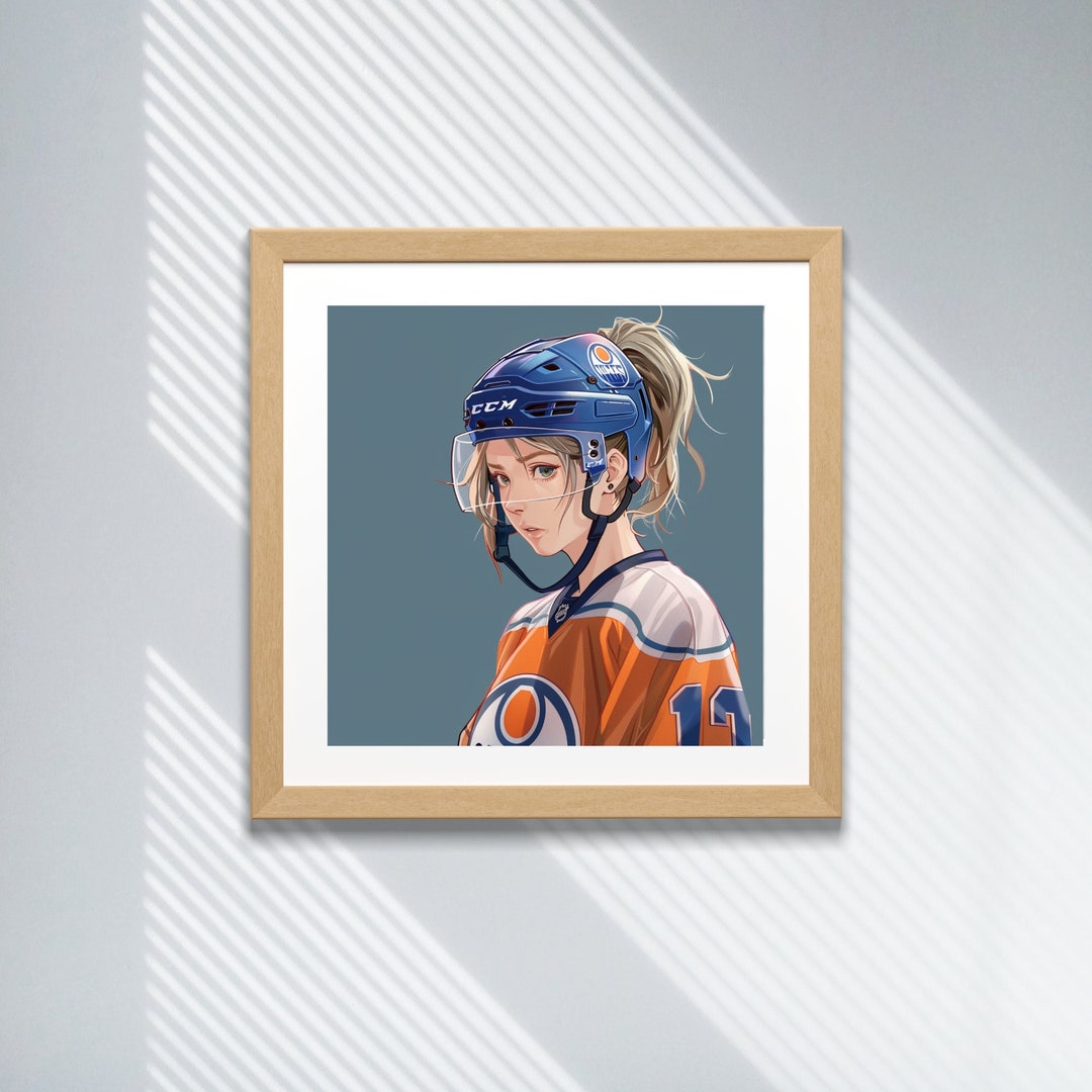 Edmonton Oilers Fan - Anime Female - Etsy