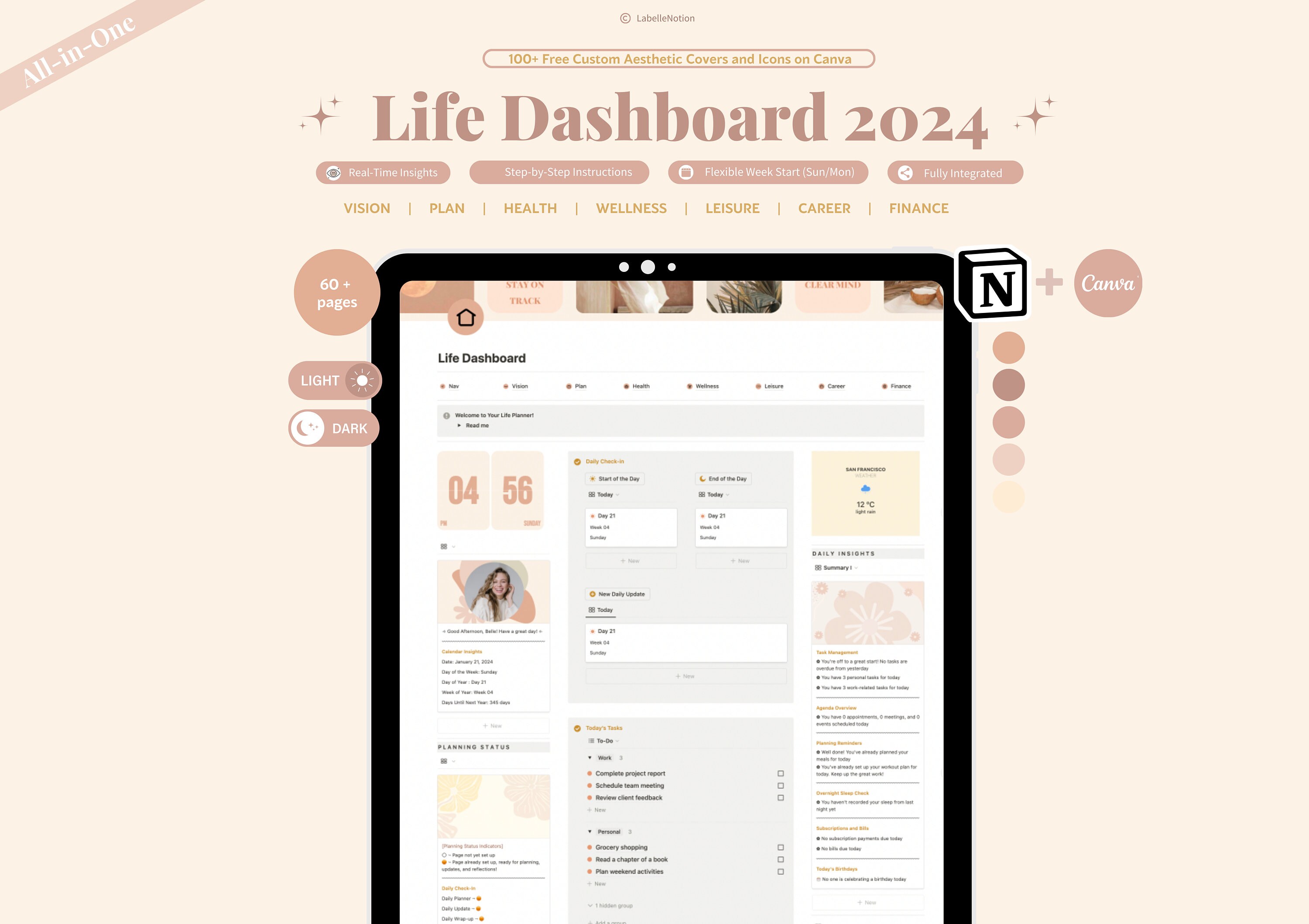 2024 Notion Template, Life Planner, All in One Notion Template, Notion ... 2024 Notion Template, Life Planner, All in One Notion Template, Notion ...