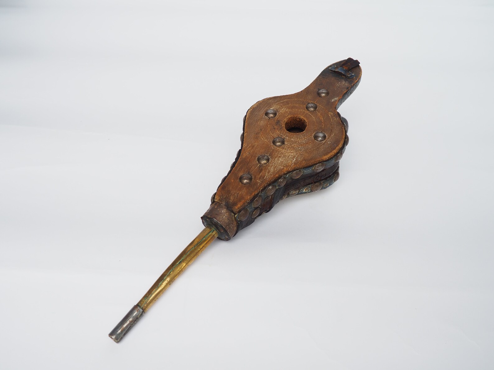 Vintage Moroccan Style Etched Brass Bellow Antique Fireside Fan Old ...