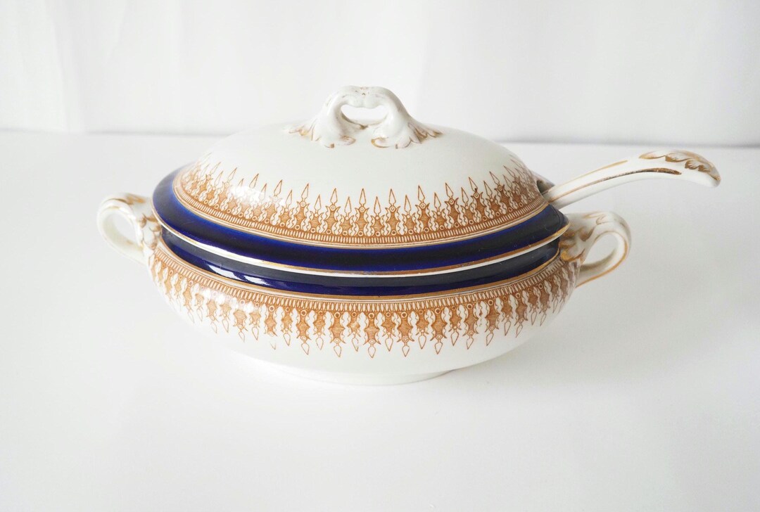 Vintage Booths Silicone China Tureen With Serving Ladle | Made in ...
