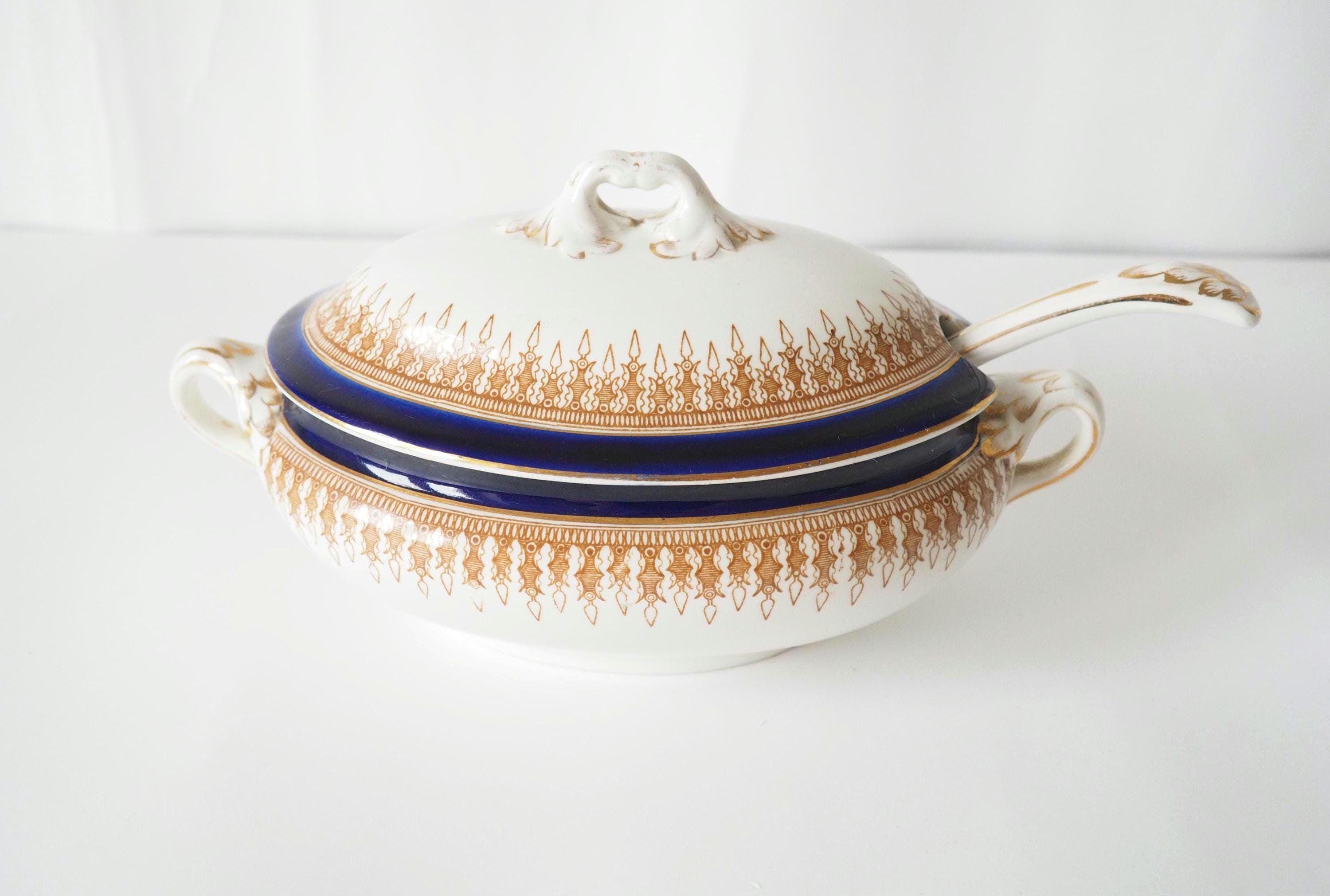 Vintage Booths Silicone China Tureen With Serving Ladle | Made in ...