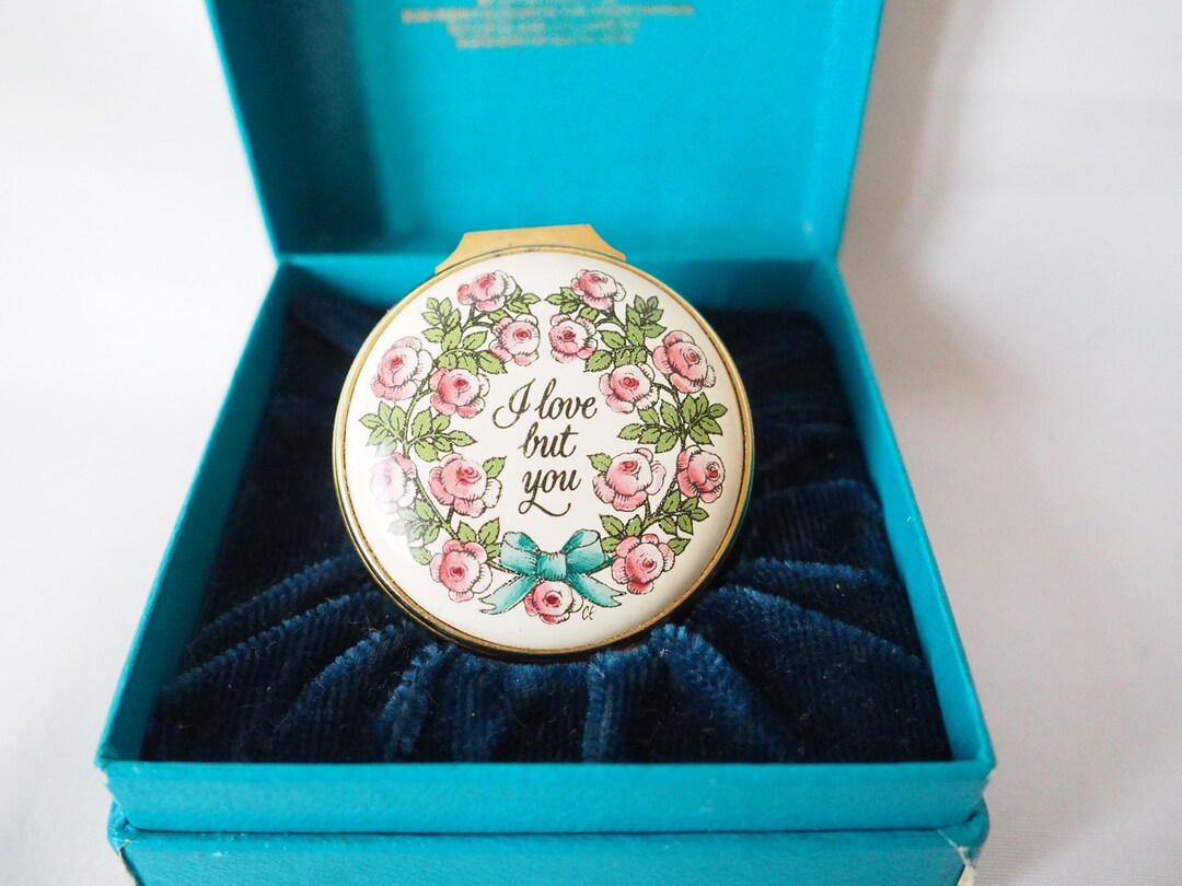 Vintage Halcyon Days 1982 Valentines Ring Box | Bilston & Battersea ...