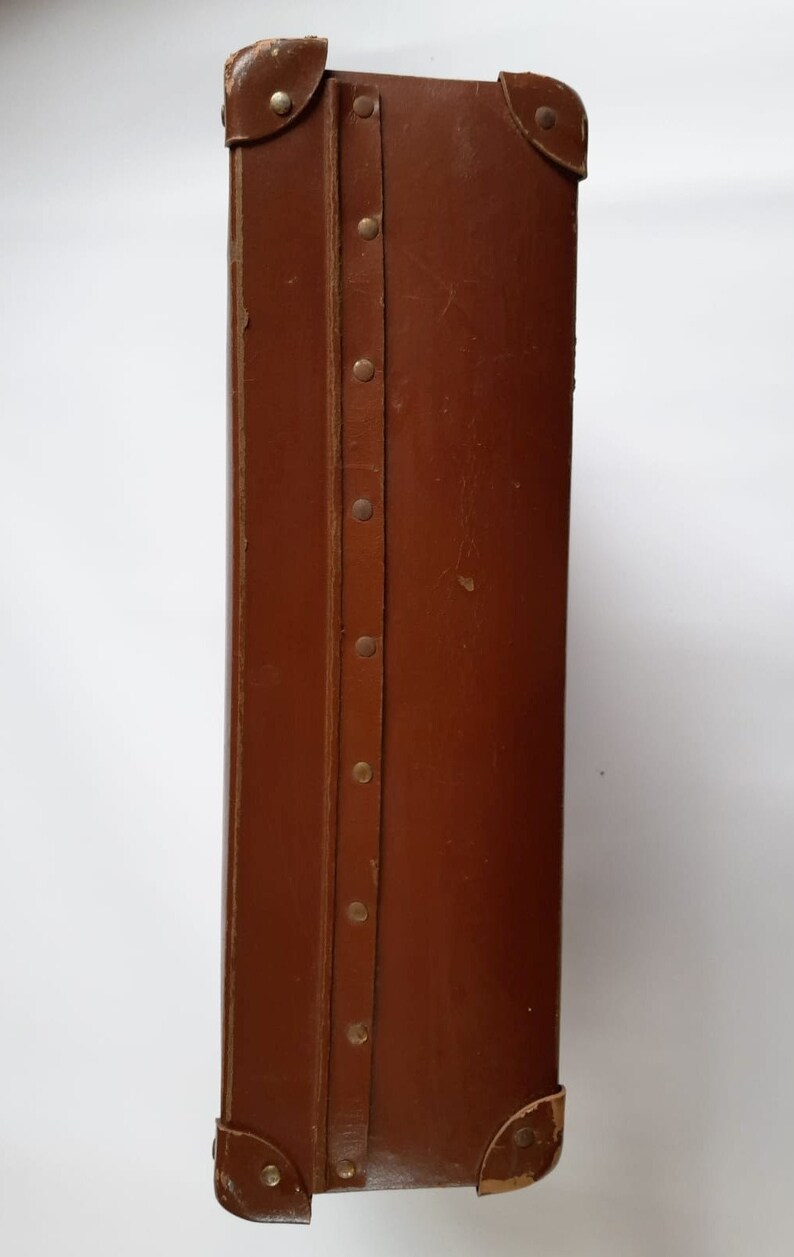 Vintage Cheney Cardboard Suitcase England Retro Suitcase Preloved ...