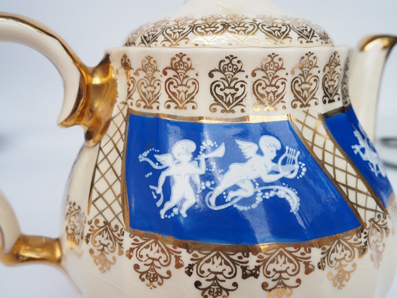 Rare Vintage Sadler England Swirl Teapot | 1930's Irish Import | Hand ...