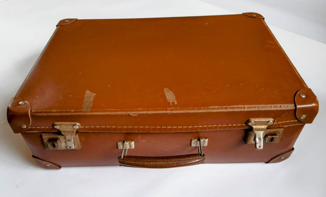 Vintage Cheney Cardboard Suitcase England Retro Suitcase Preloved ...