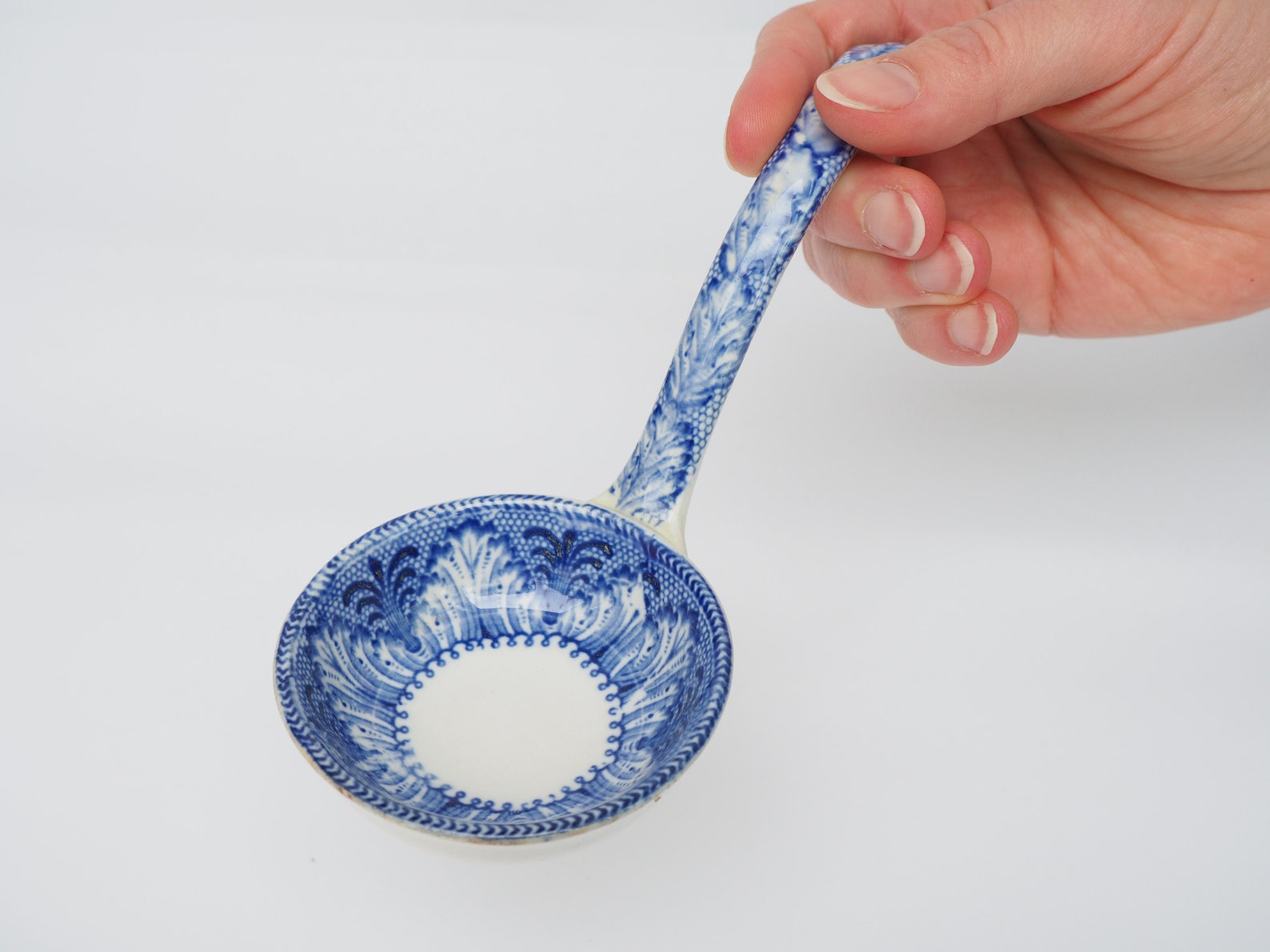 Victorian Serving Ladle | Mid 19th Century Ceramic Soup Ladle | Vintage ...