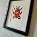 Linocut Print - Ladybug Hand Printed Art - Etsy
