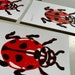 Linocut Print - Ladybug Hand Printed Art - Etsy