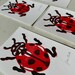 Linocut Print - Ladybug Hand Printed Art - Etsy