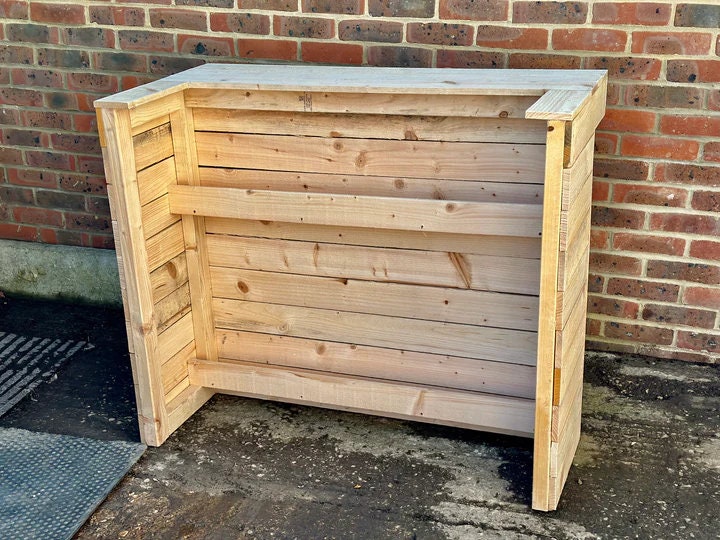 Rustic Wooden Pallet Bar Industrial Style Bar Reclaimed - Etsy